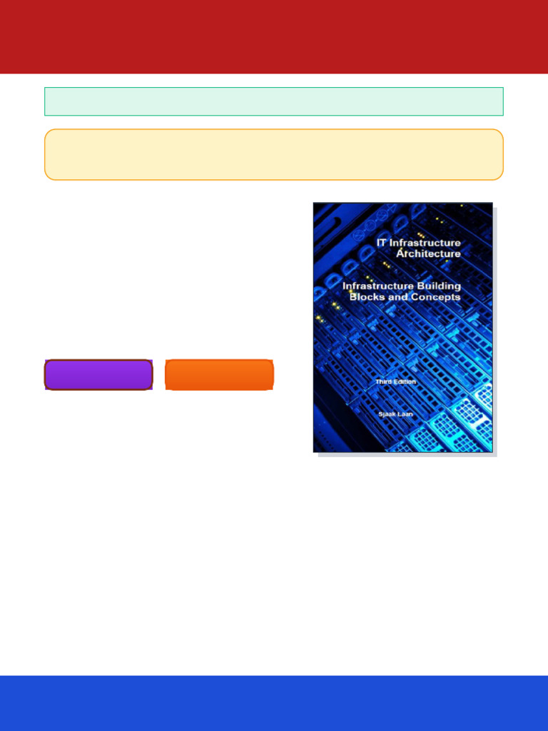 IT infrastructure architecture infrastructure building blocks and concepts Laan ebook multi ...