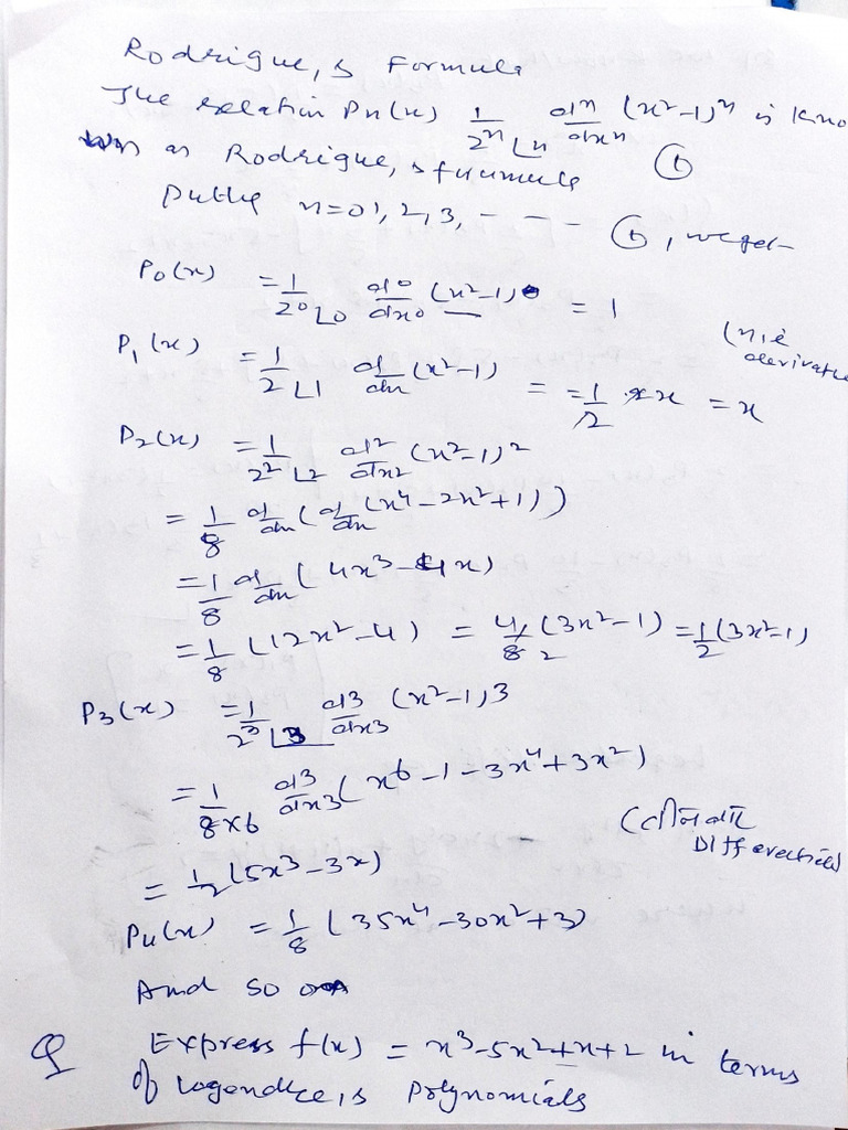 Legendary Function and Rodrigue's Formula | PDF