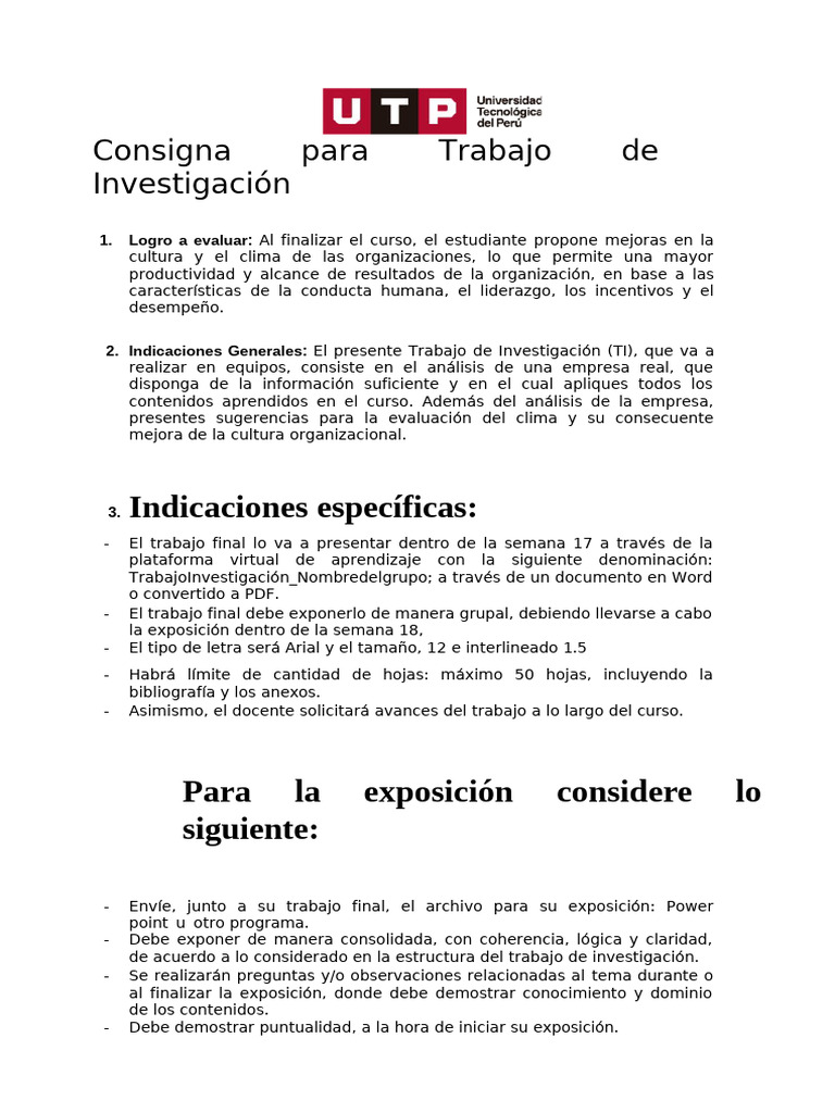 ? (AC-S18) Semana 18 - Trabajo de Investigación - COMPORTAMIENTO Y CULTURA ORGANIZACIONAL | PDF ...