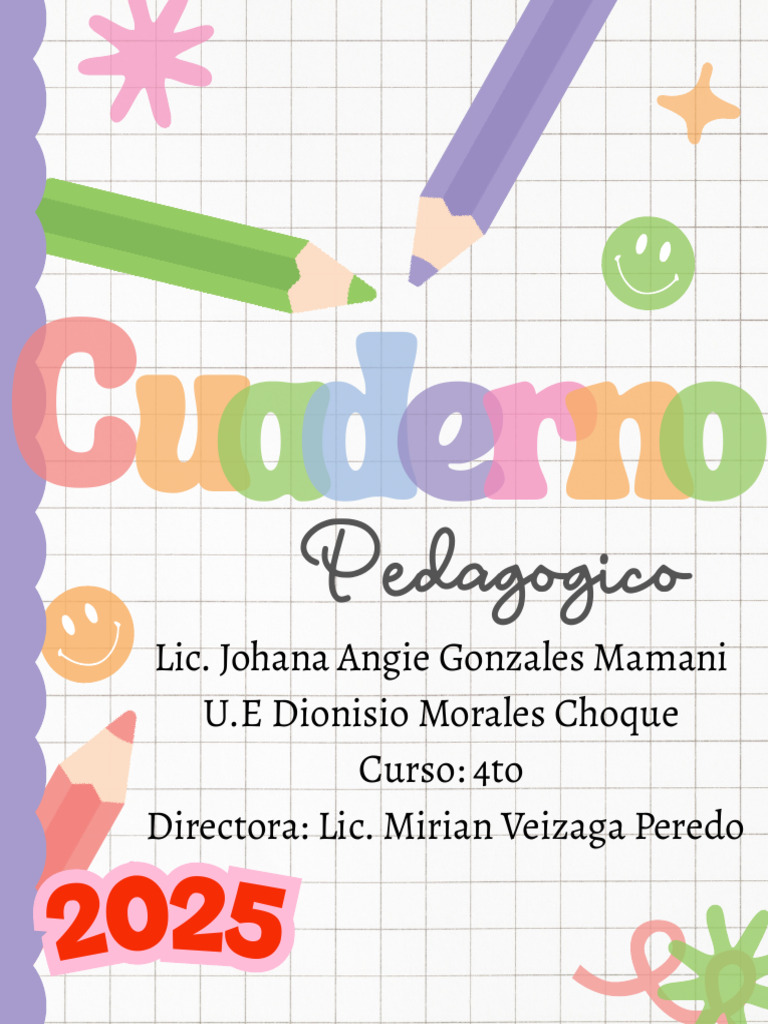 Agenda de Organización Docente Para Ciclo Escolar Doodles Felices ...