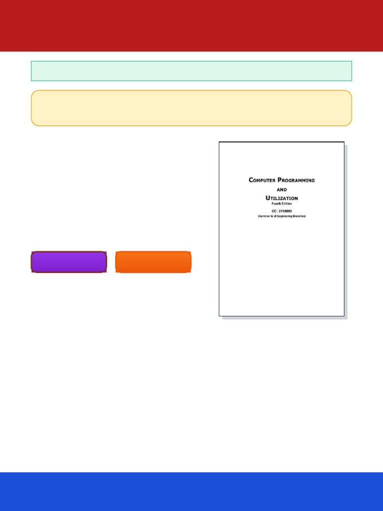 Computer Programming and Utilization, 4e 4th Edition E. Balagurusamy ...