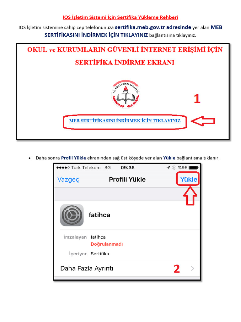 IOS Sertifika Rehberi | PDF