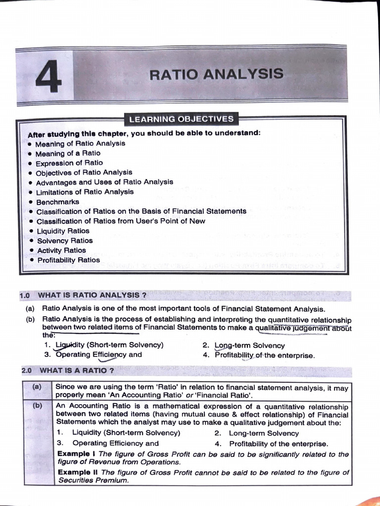 FSA Ratio Analysis Part 1 | PDF