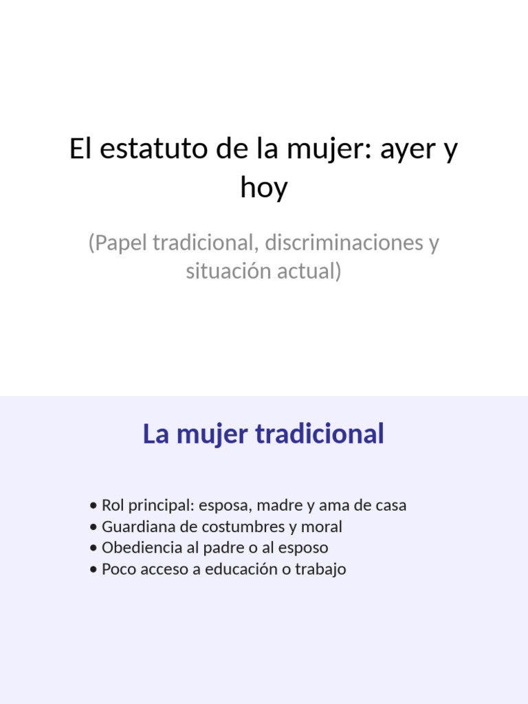 El Estatuto de La Mujer Visual | PDF