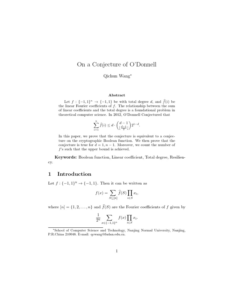 2020-002 | PDF | Conjecture | Mathematical Analysis