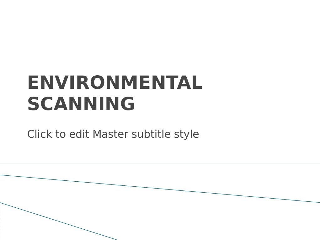 Environmental Scanning Methods Explained | PDF