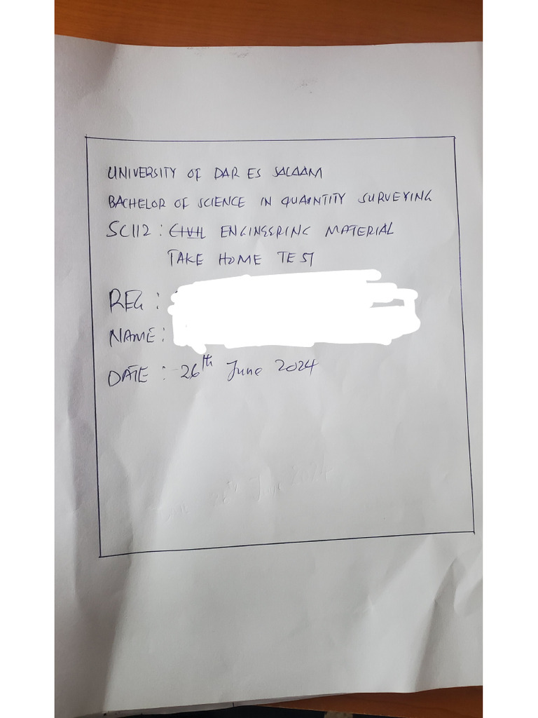 Take Home Test Sc112?? | PDF