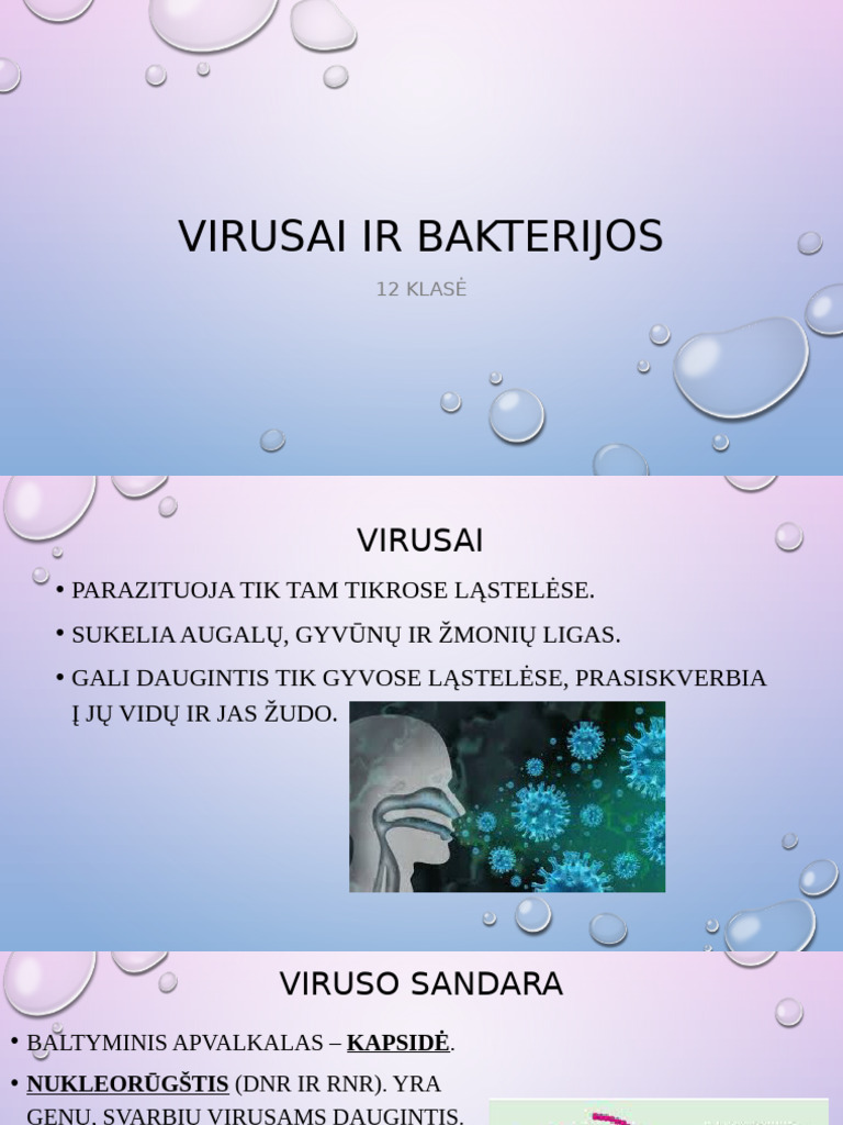 Virusai Ir Bakterijos | PDF