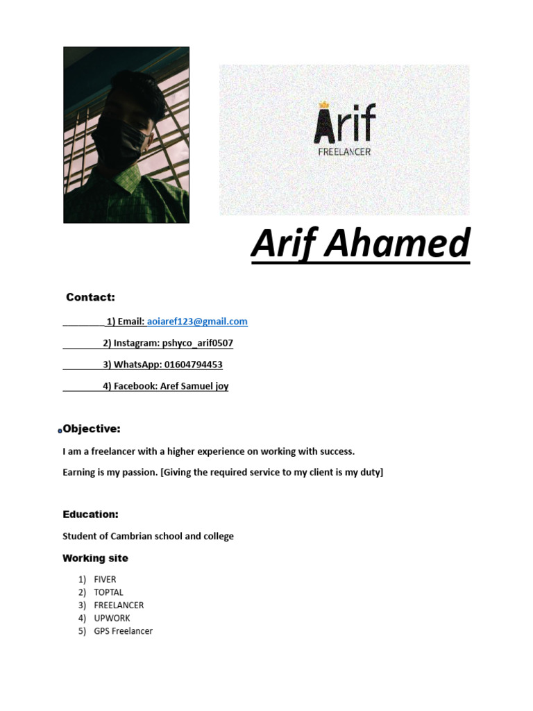 Arif Ahamed | PDF