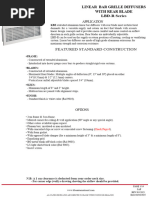 KBE Linear Flow Bar Diffuser Overview | PDF