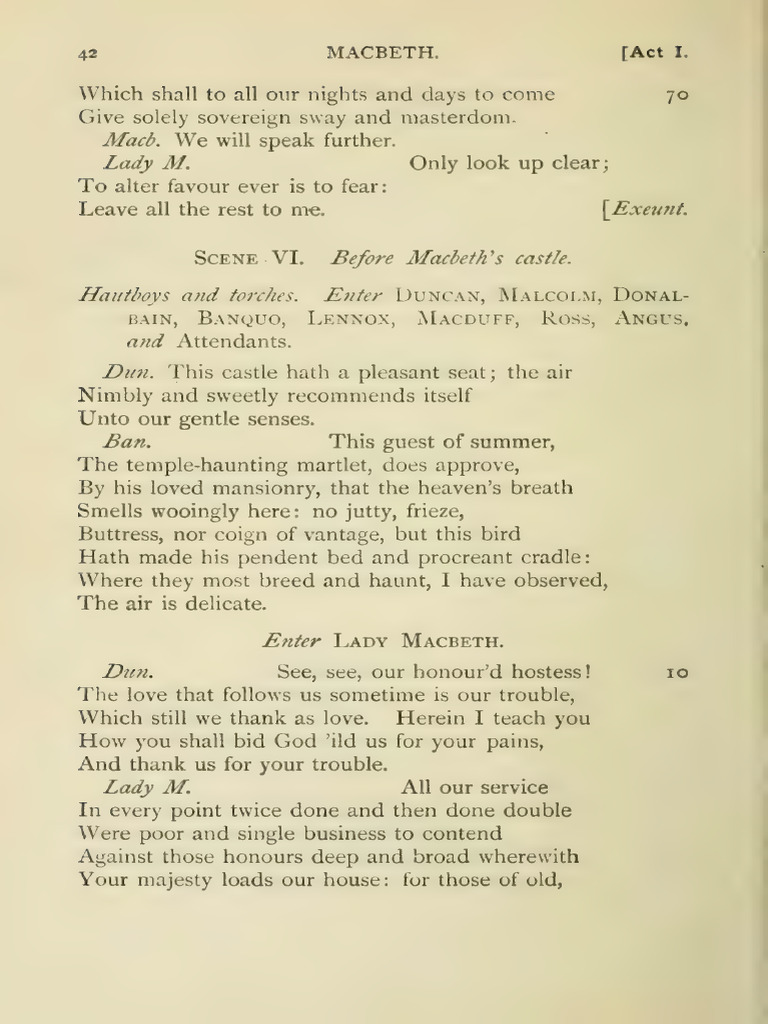 Macbeth Act I Summary and Analysis | PDF | Macbeth | Shakespearean ...