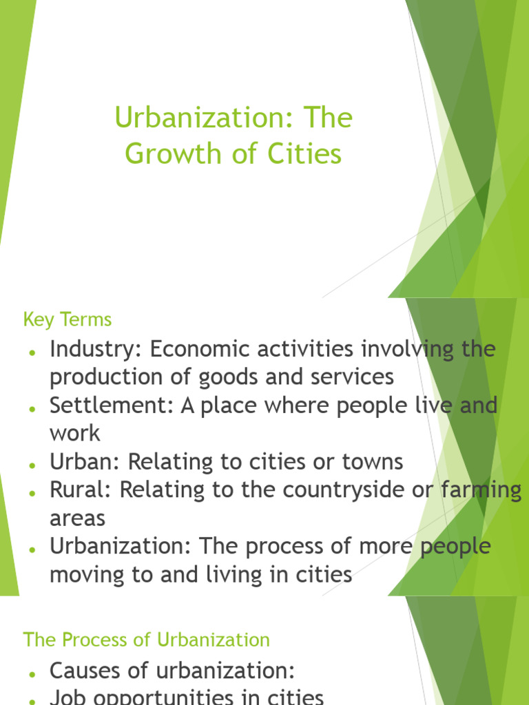 Urbanization: Causes and Challenges | PDF