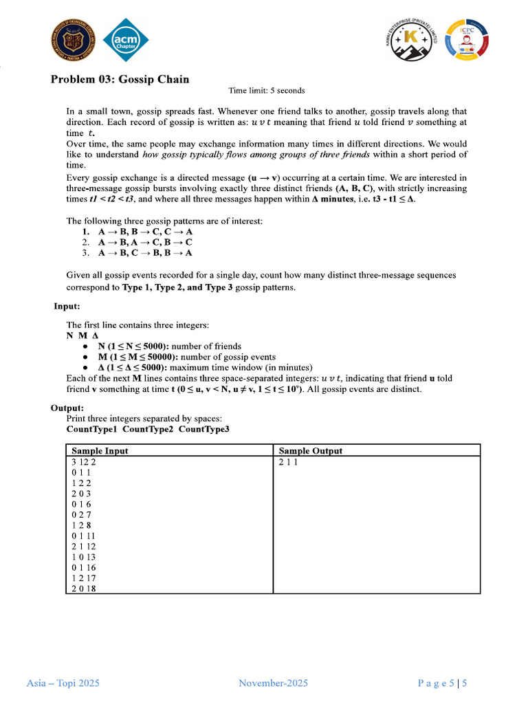 Prob Gossip Chain | PDF