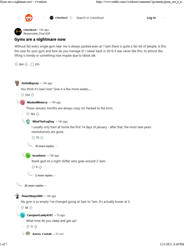 Gyms Are a Nightmare Now _ R_workout | PDF