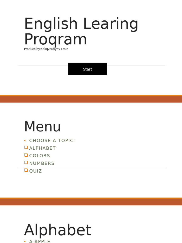 English Learning Program Overview | PDF