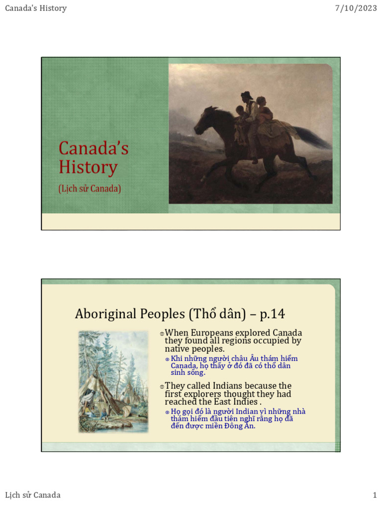 Canada's History | PDF