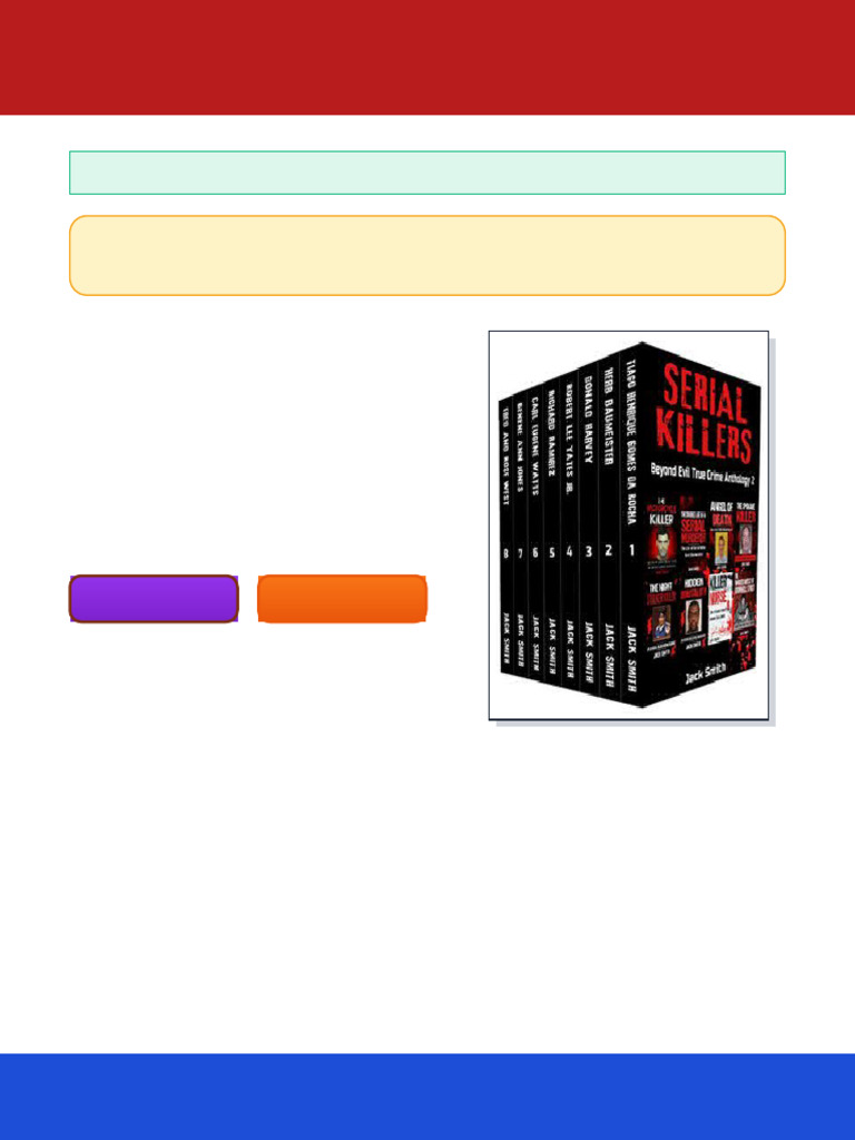 Serial Killers Box Set 8 True Crime Serial Killer Case File Books in 1 ...