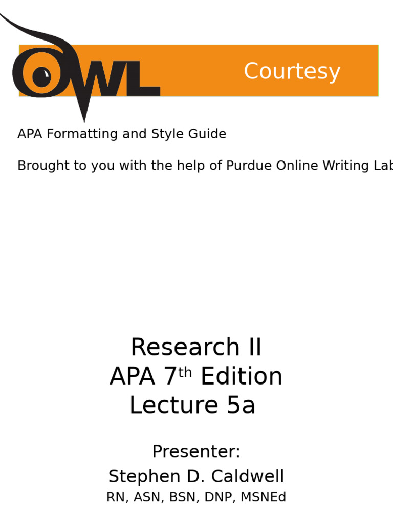 APA 7th Edition Formatting Guide | PDF | Apa Style | Citation
