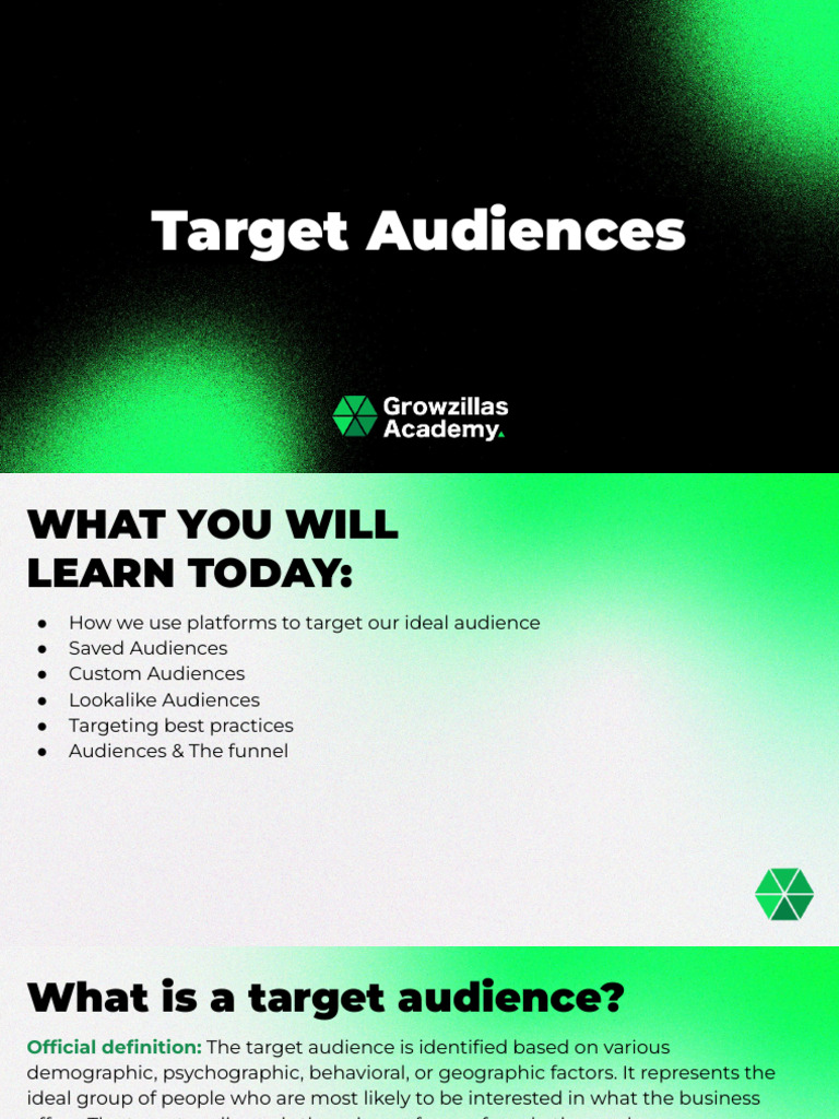 Handout - Target Audiences | PDF | Target Audience | Mass Media