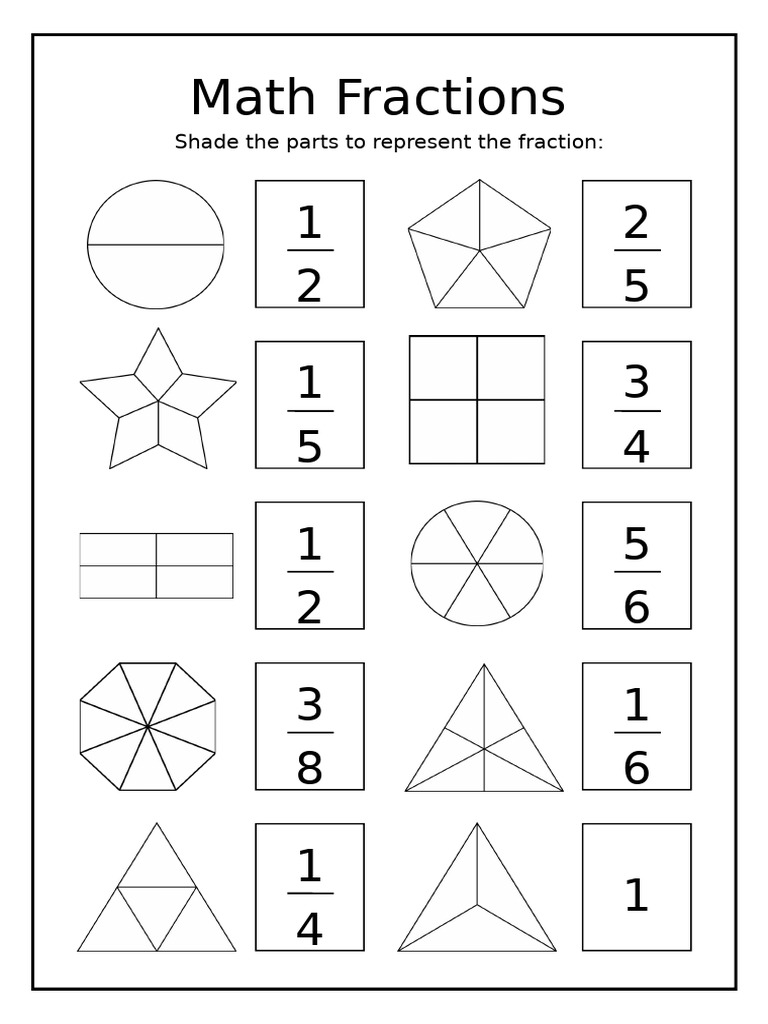 Grade 3 Maths Fractions Worksheet | PDF