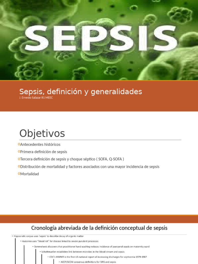 Sepsis, Definición y Generalidades, Tratamiento | PDF | Septicemia ...