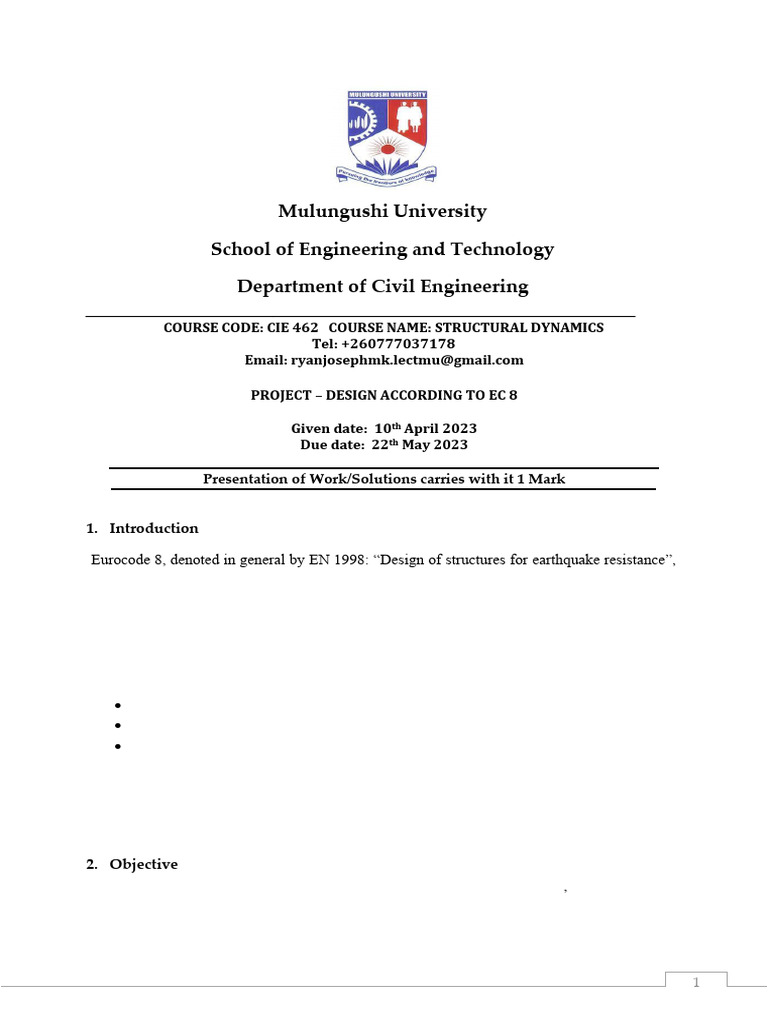 2. CIE 462- Group Project MU- 2023 | PDF | Structural Engineering ...