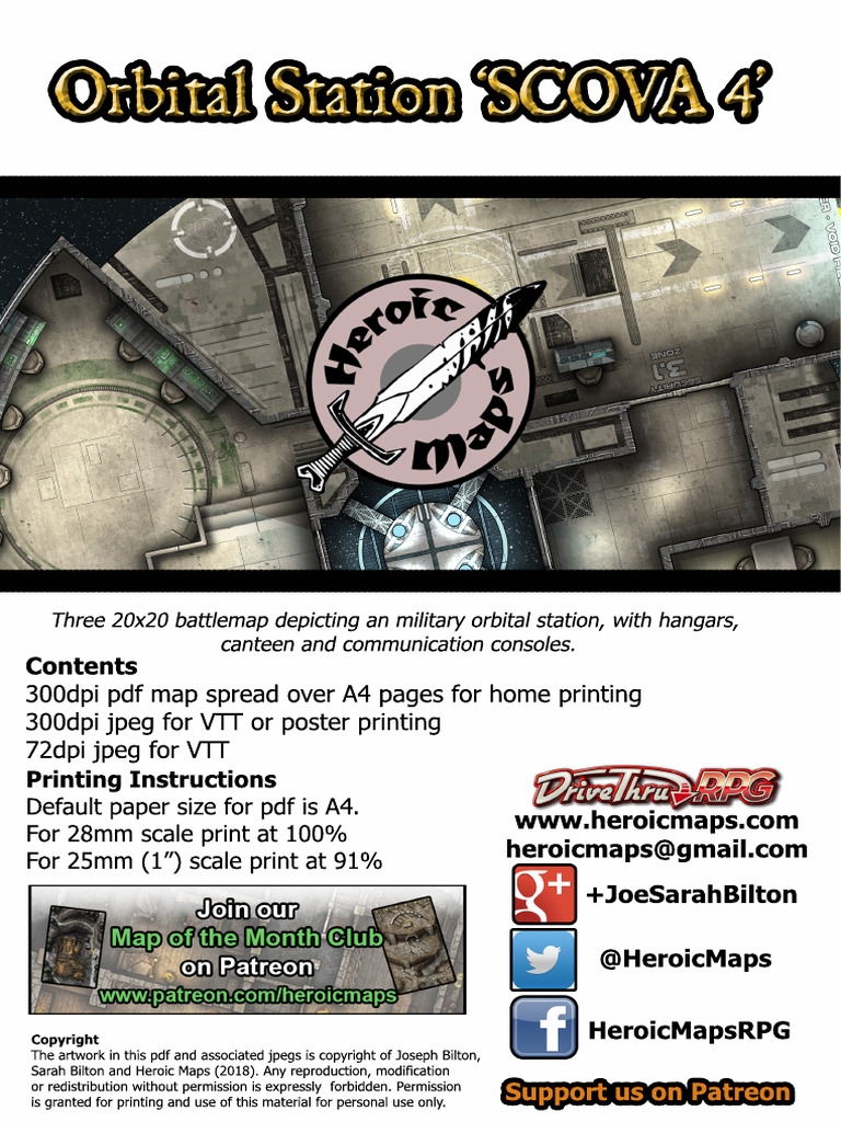 Orbital Station SCOVA 4 Map PDF | PDF
