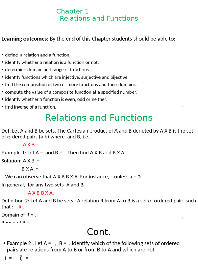 Understanding Relations and Functions | PDF | Function (Mathematics ...