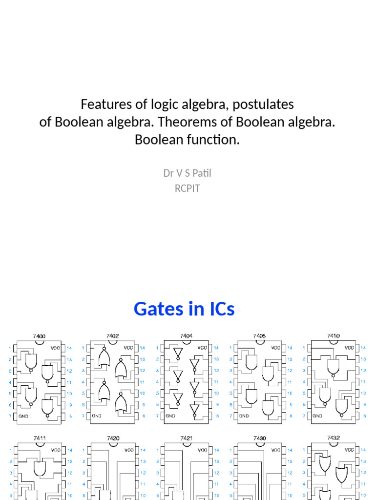 Unit 3.2 Boolean Demorgan | PDF | Boolean Algebra | Teaching Mathematics