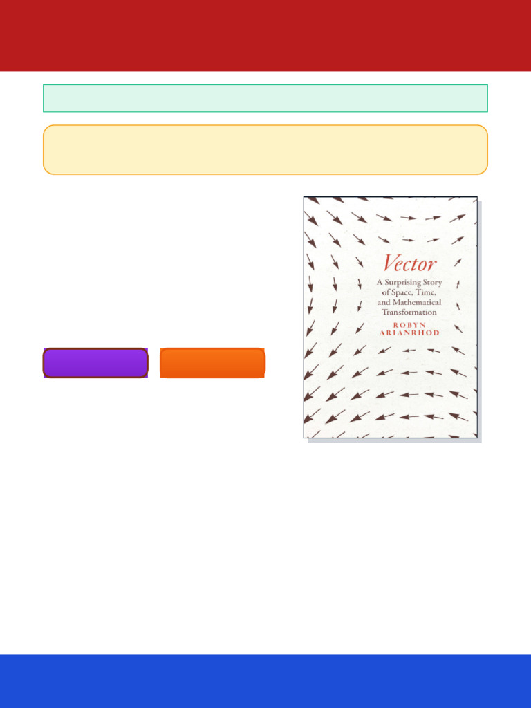 Vector A Surprising Story of Space Time and Mathematical Transformation ...