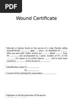 Wound Certificate Format for Hospitals | PDF