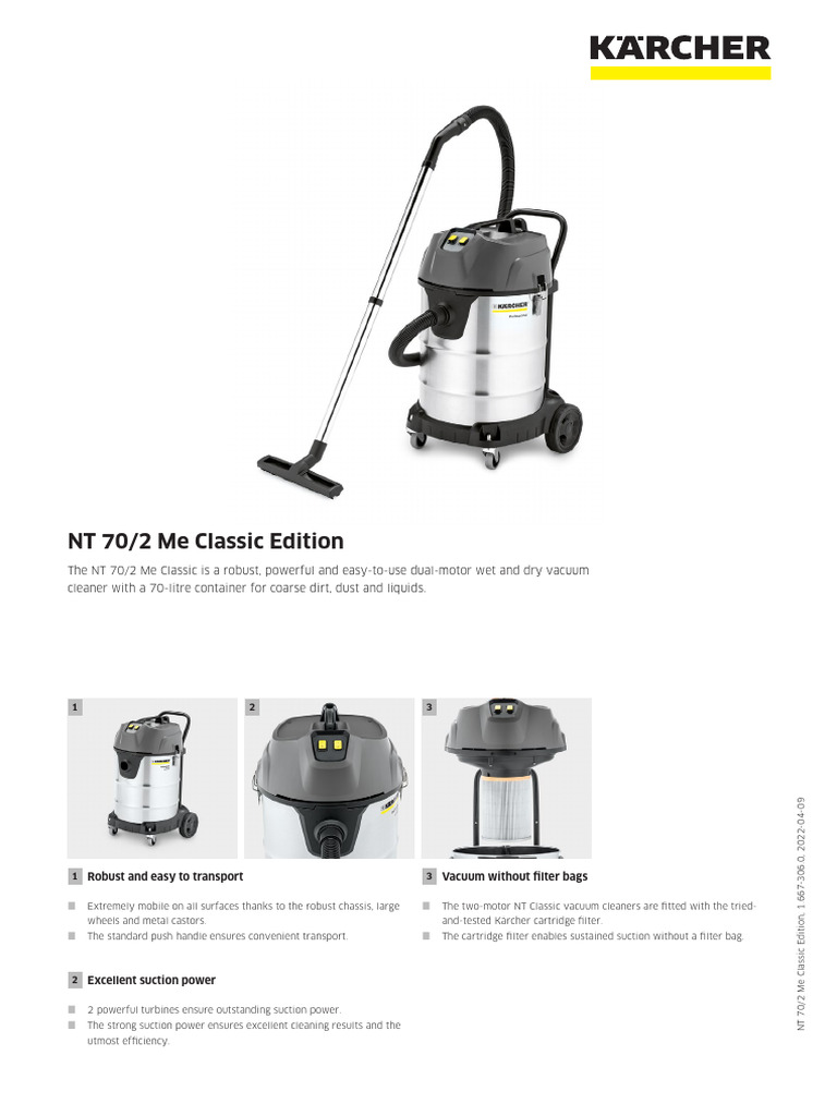 NT 70 2 ME CLASSIC | PDF | Vacuum Cleaner