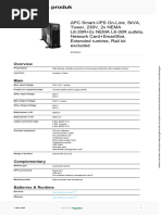 APC SRT5KXLI UPS Specifications | PDF | Electrical Engineering ...