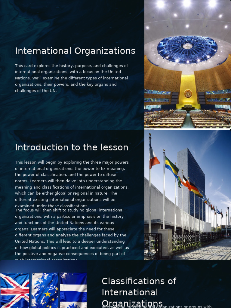 Overview of International Organizations | PDF | United Nations ...