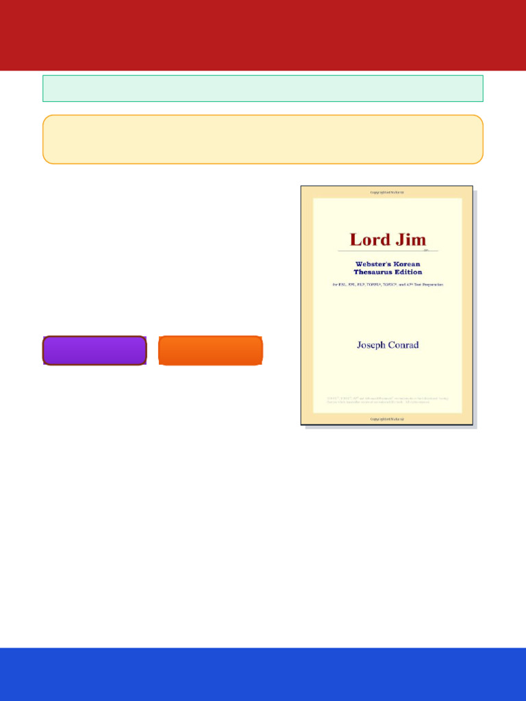 Lord Jim Webster S Korean Thesaurus Edition Joseph Conrad Full Ebook ...