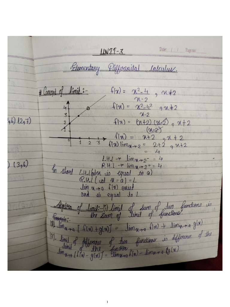Maths Notes | PDF