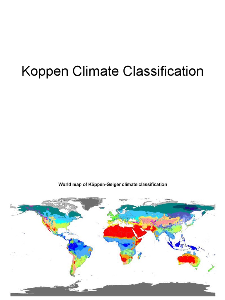 (A) Tropical Koppen Climate Classification | Download Free PDF ...