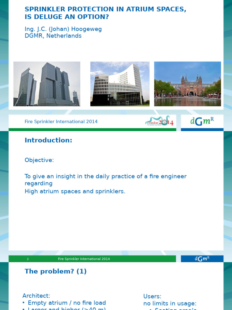 Deluge Sprinklers for Atrium Fire Safety | PDF | Fire Sprinkler System ...