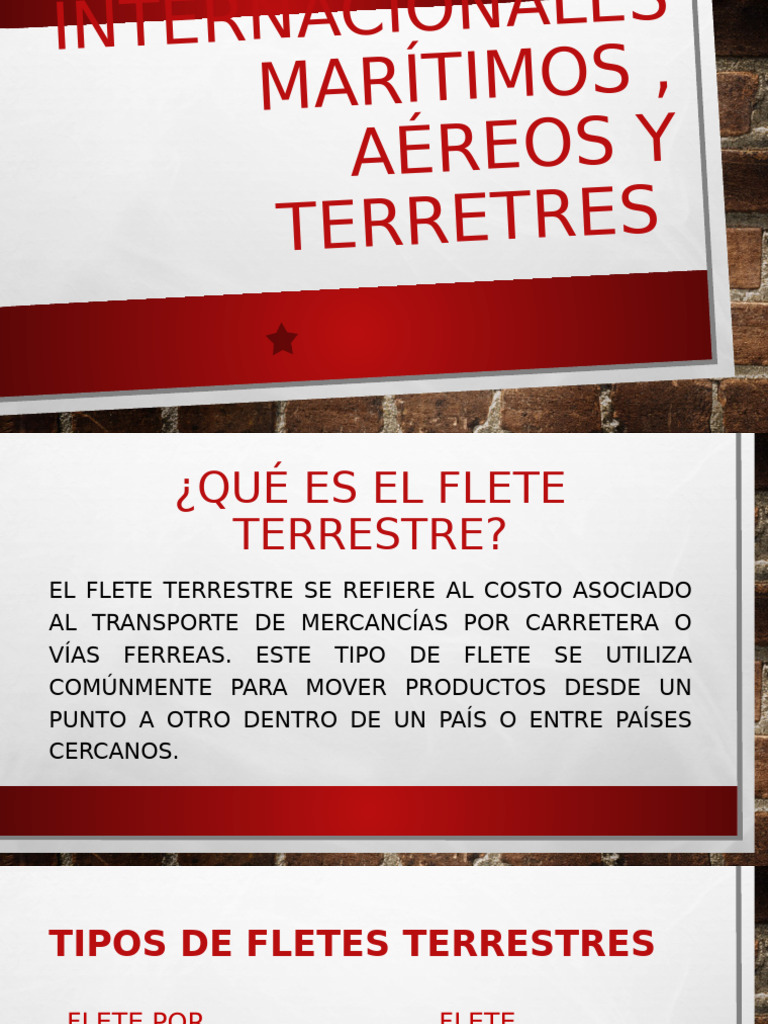 Tipos y Costos de Flete Internacional | PDF | Carga | Transporte