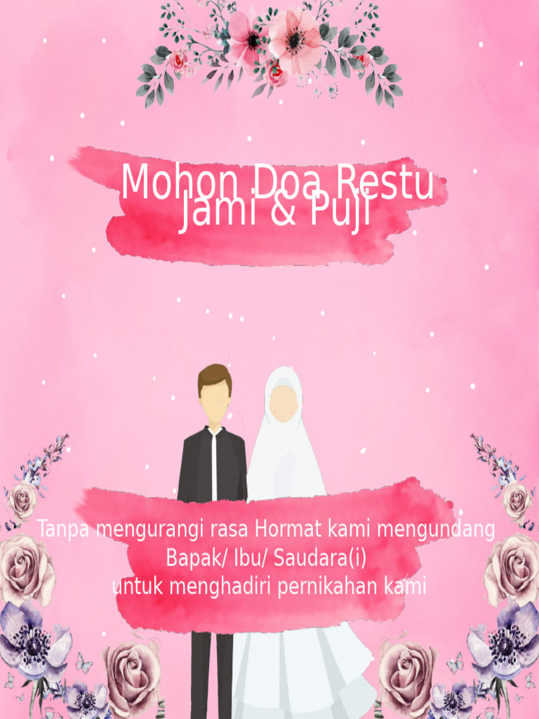 Contoh Undangan Jami & Puji | PDF