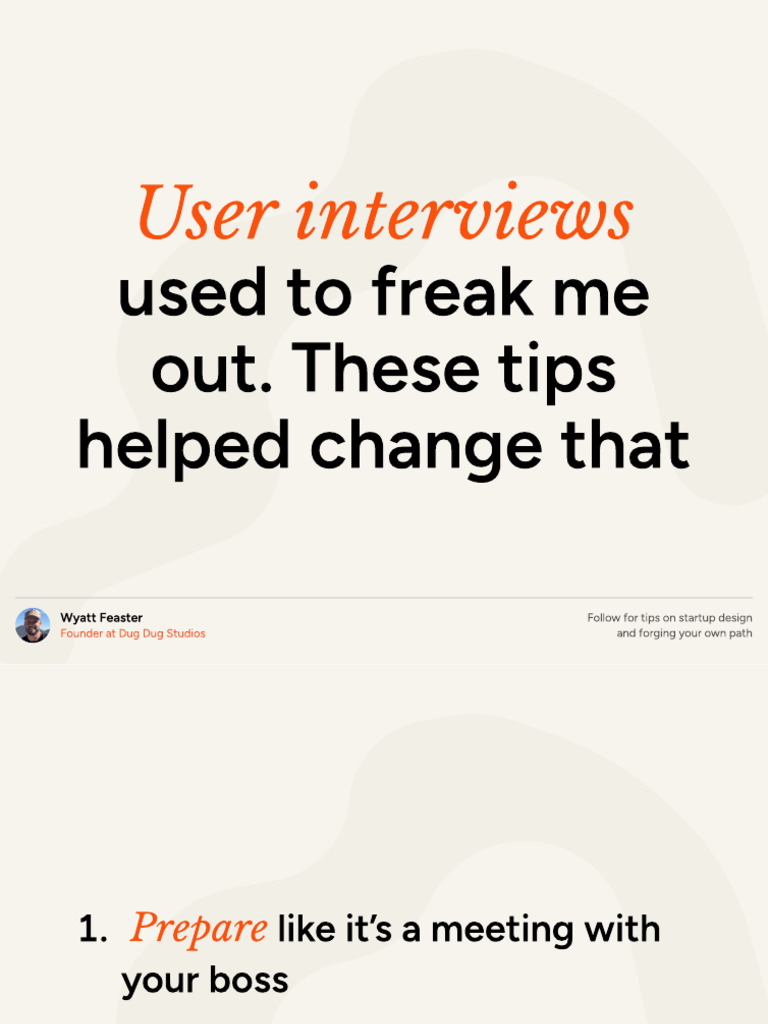 User Interview Tips | PDF