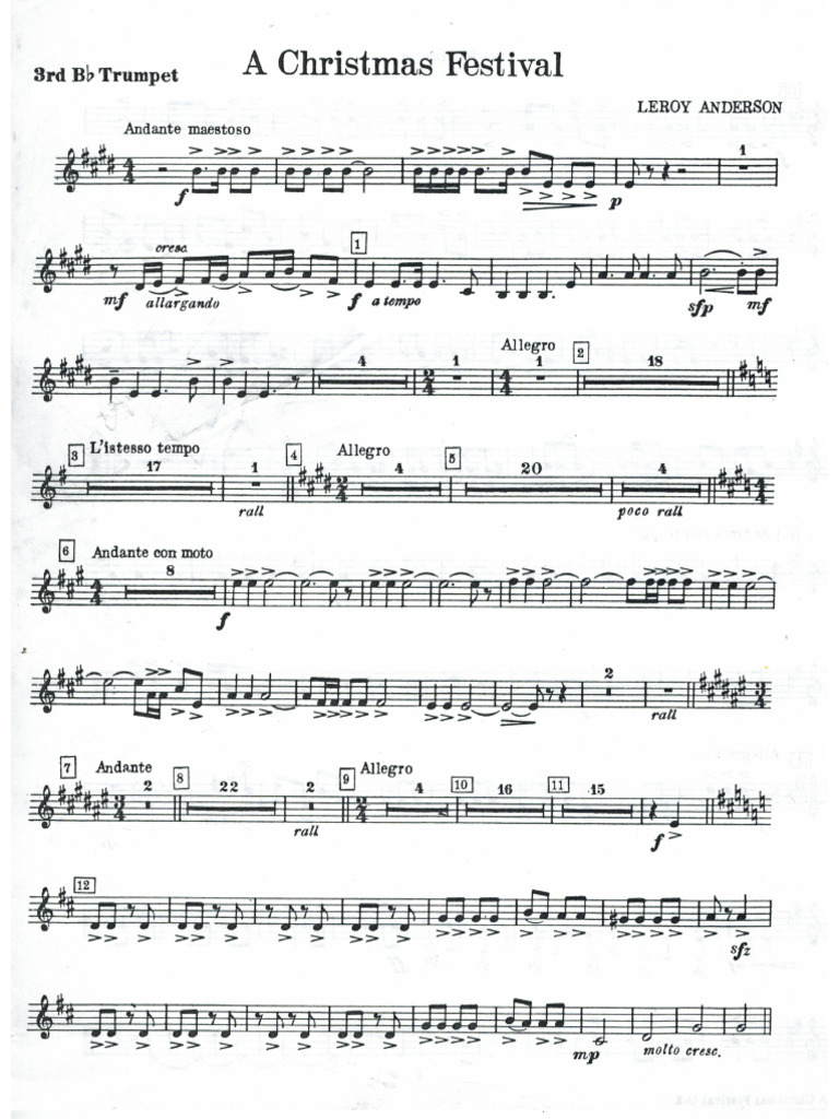15) Christmas Festival (Trumpet 3) | PDF
