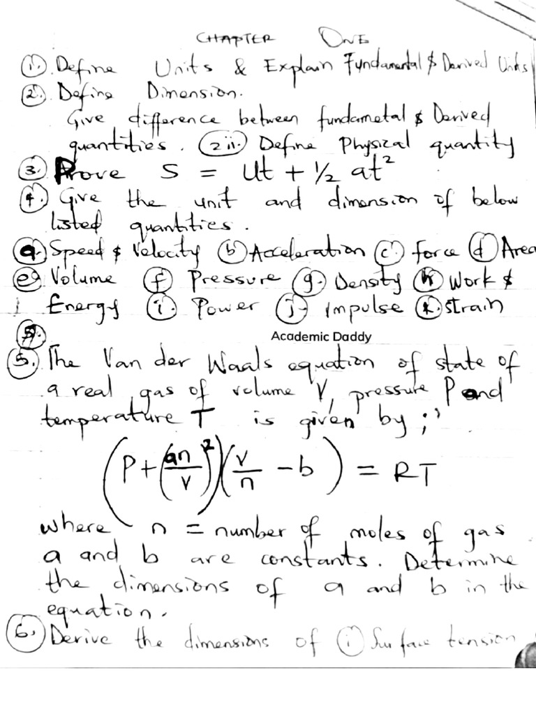 More Work On System of Measurements Units Dimension Dimensional ...