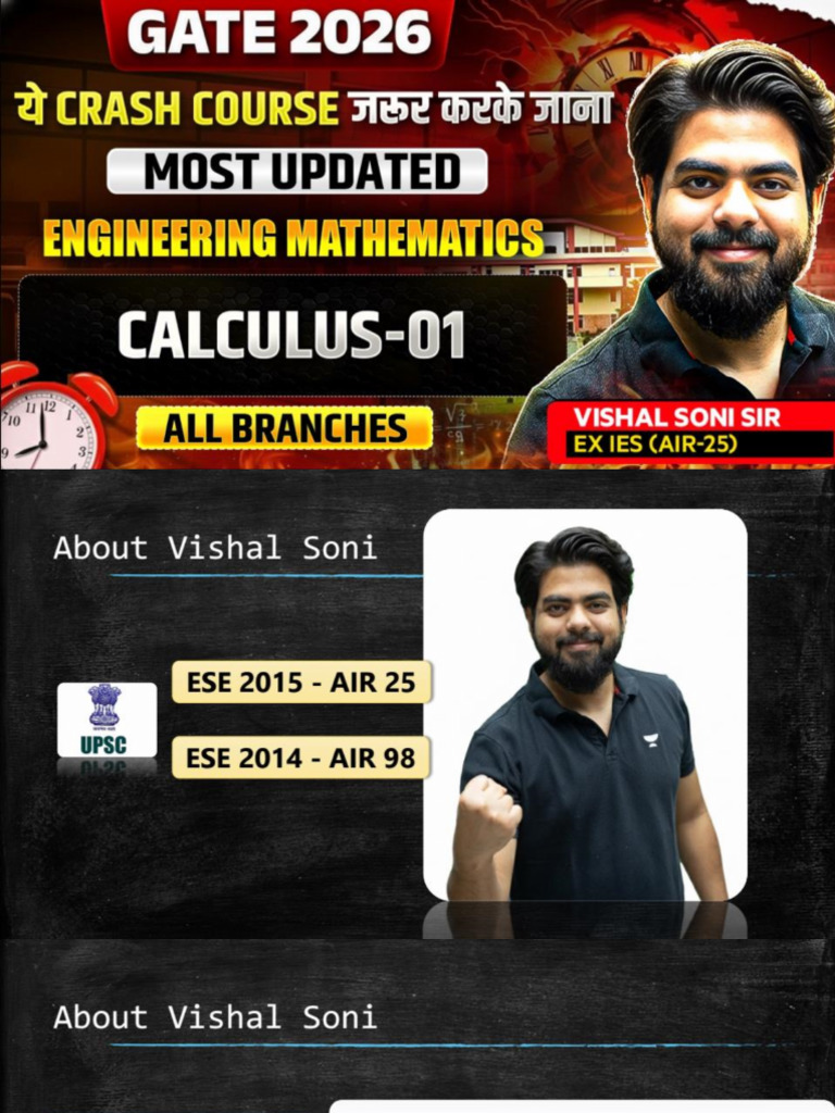 Engineering Mathematics Calculus - 01 | PDF