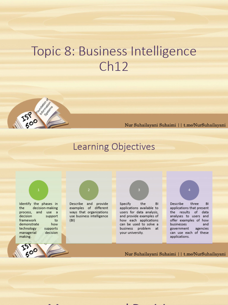 ISP500 Topic 8 Business Intelligence Ch12 | PDF | Business Intelligence ...