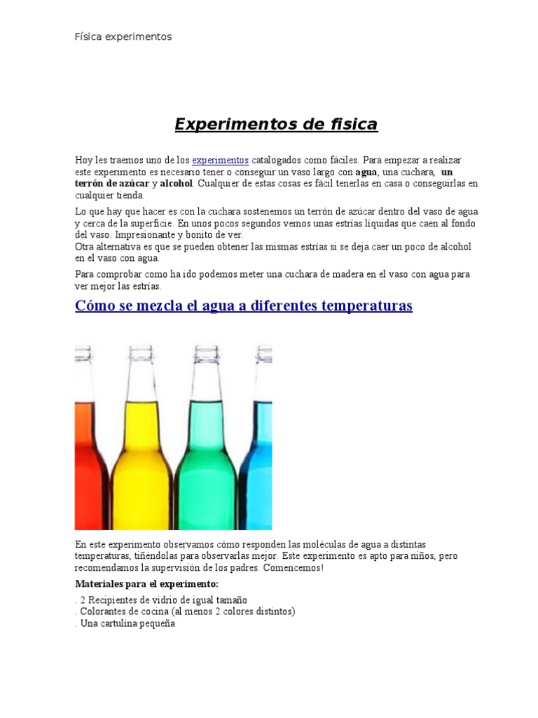 Experimentos de Fisica | PDF | Relatividad especial | Science