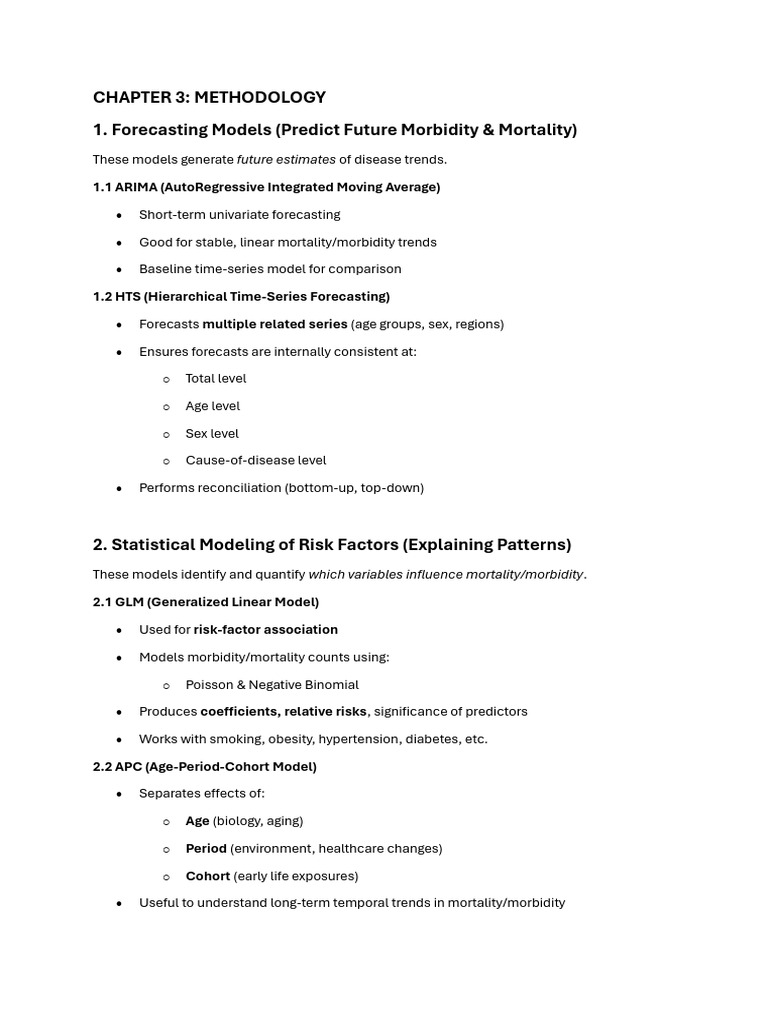 CHAPTER 3 methodology | PDF | Autoregressive Integrated Moving Average | Forecasting