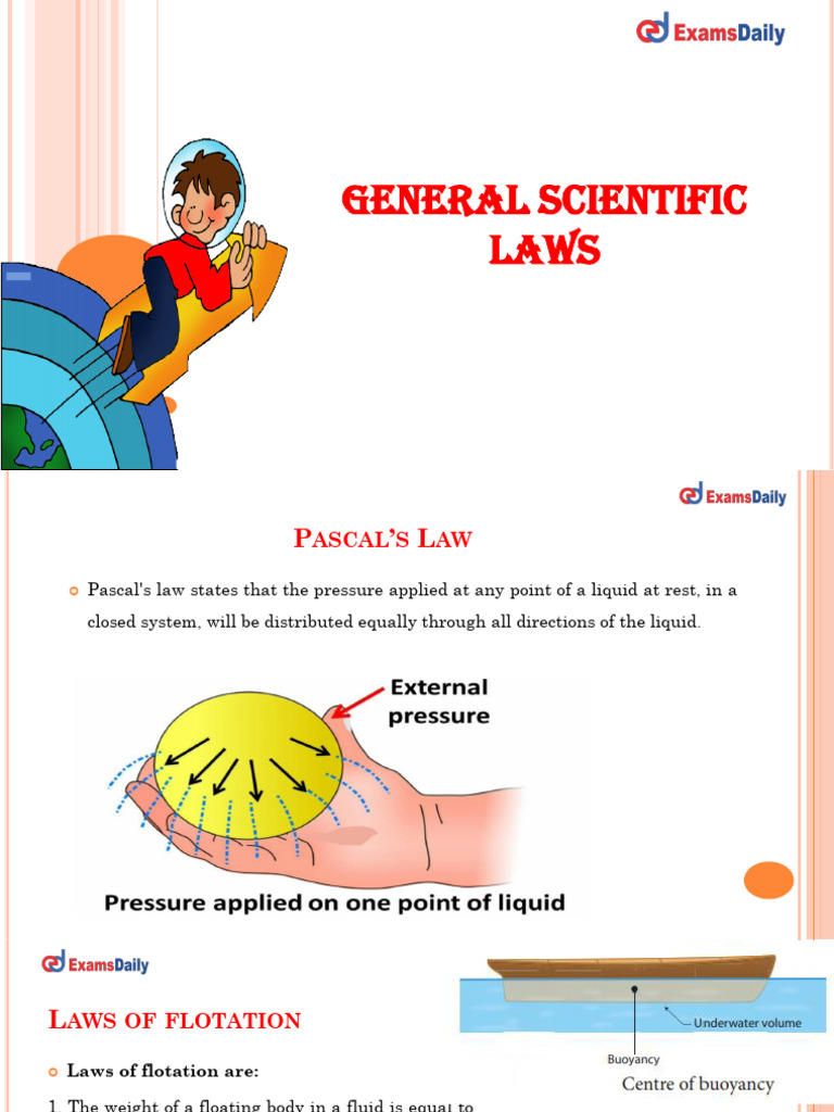 Key Scientific Laws Explained | PDF | Force | Buoyancy
