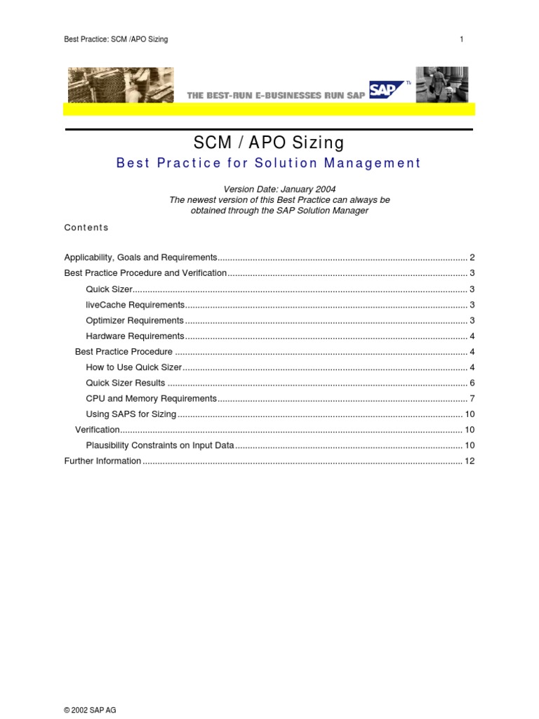 036 APO Sizing | PDF | 64 Bit Computing | Operating System