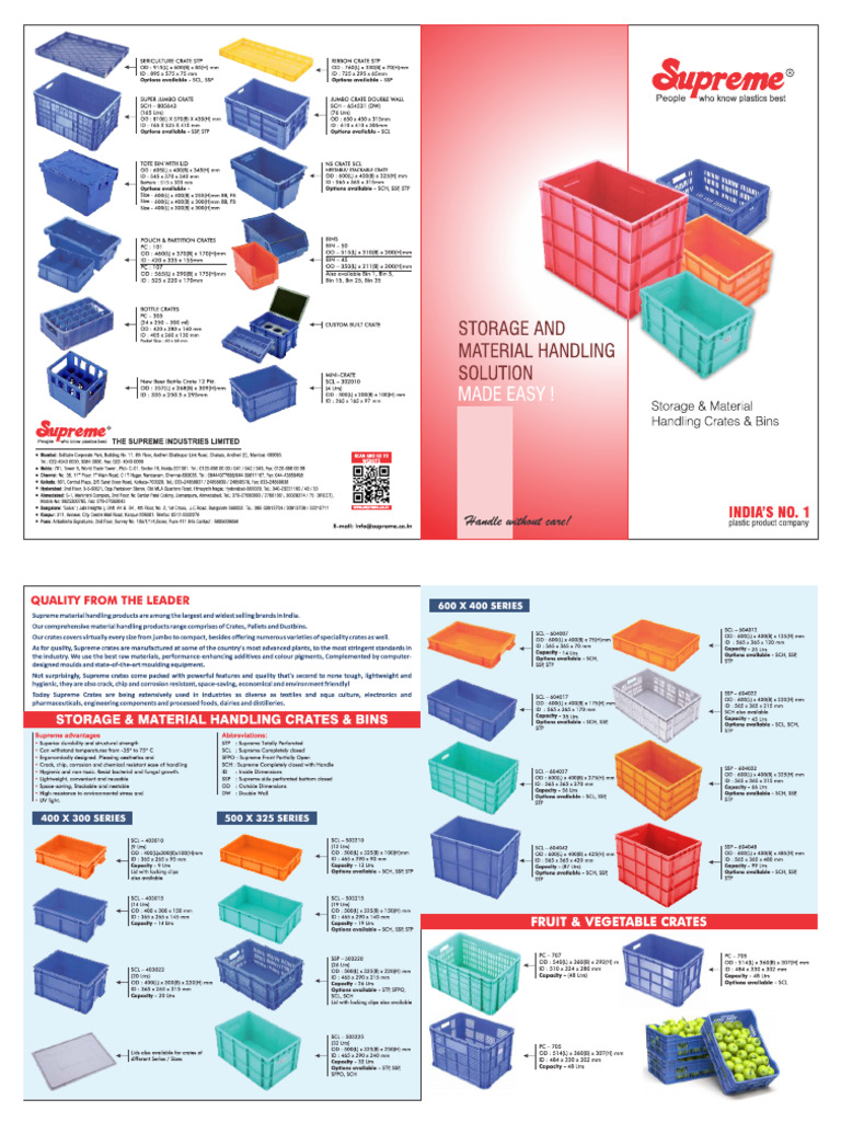 Supreme Crates Brochure | PDF